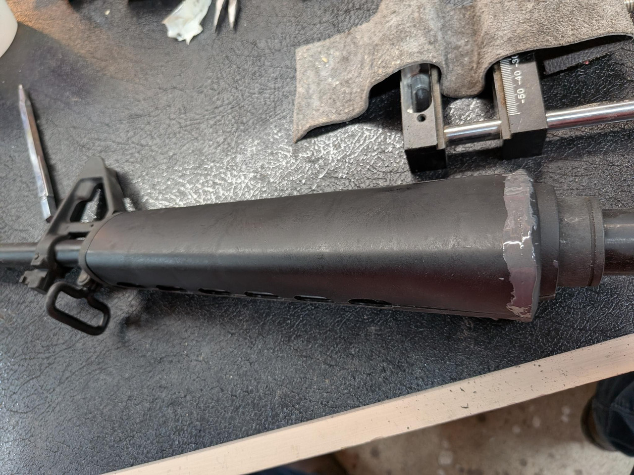Modifying triangular handguards for a middy > AR-15 / M-16 Retro Forum ...