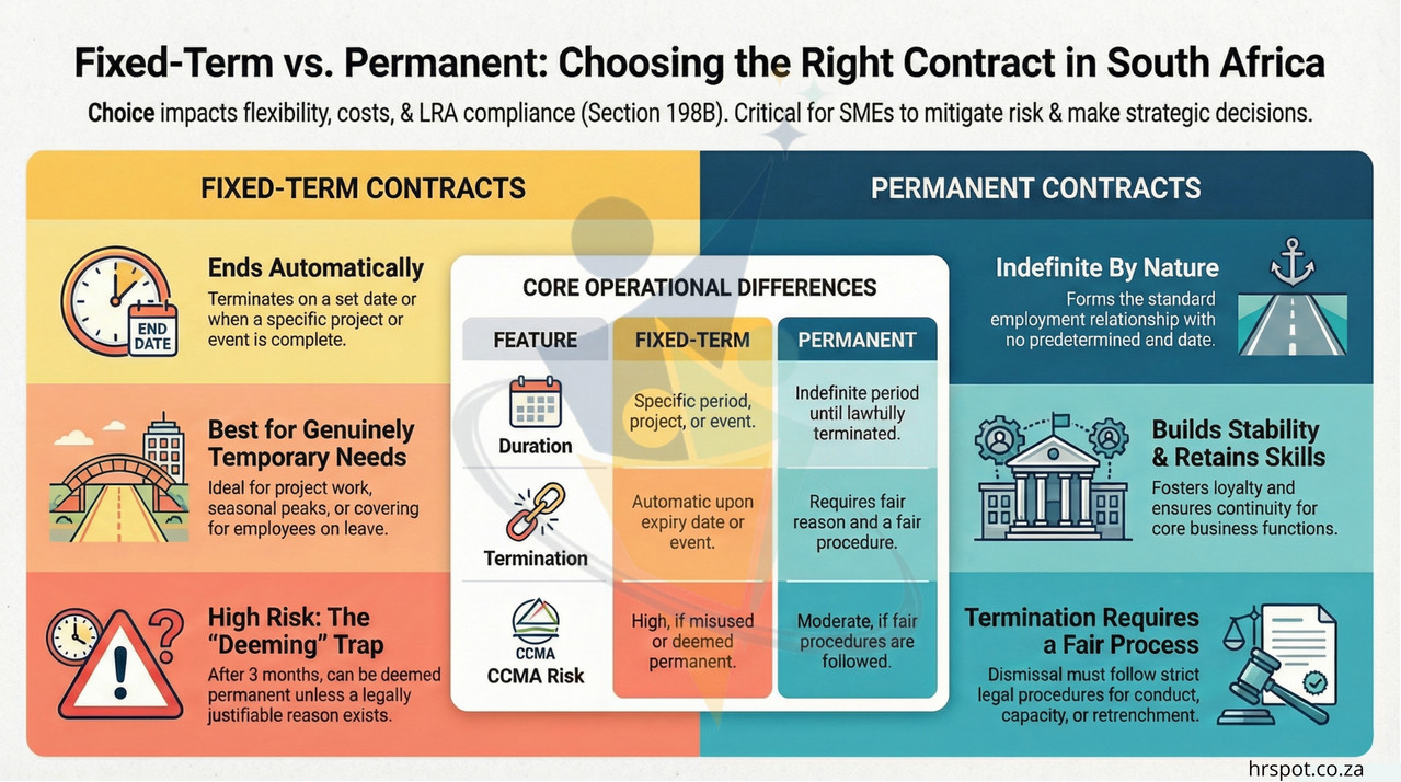 Fixed-Term vs. Permanent Contracts SA: SME HR Manager's Guide to LRA ...
