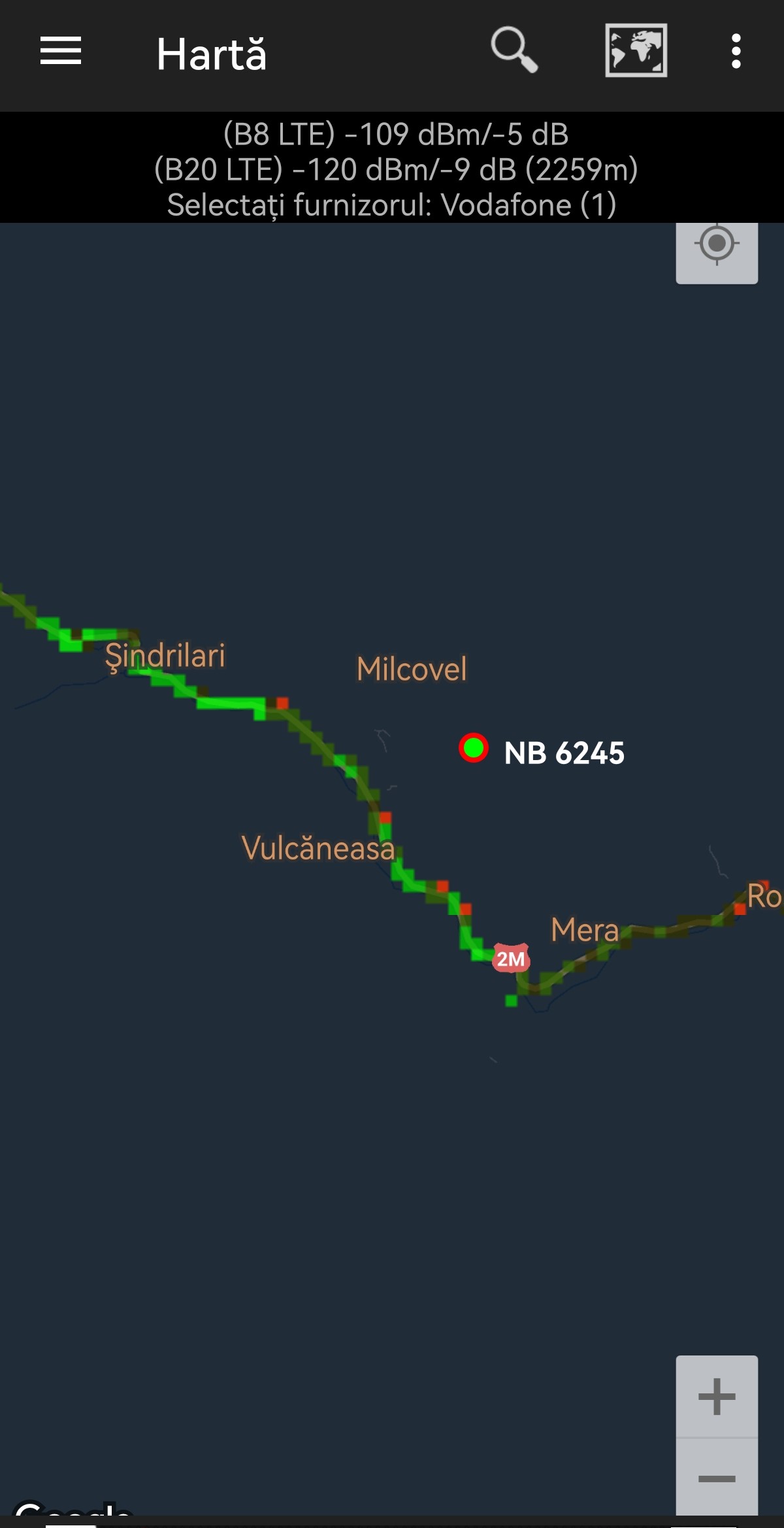 Harta Cellmapper — Postimages