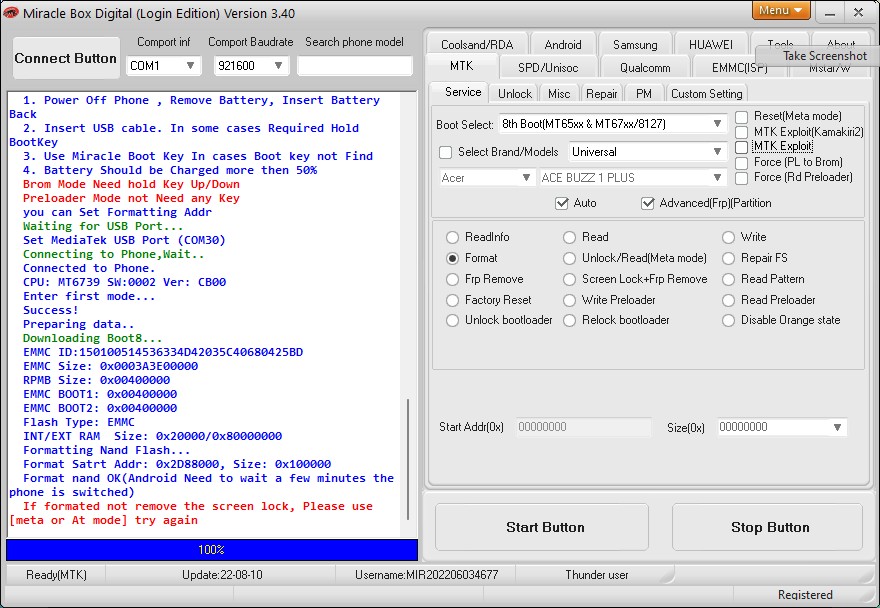 Tecno in2_lock frp fix by miracle thunder 3.40 beta [sucess] - GSM-Forum