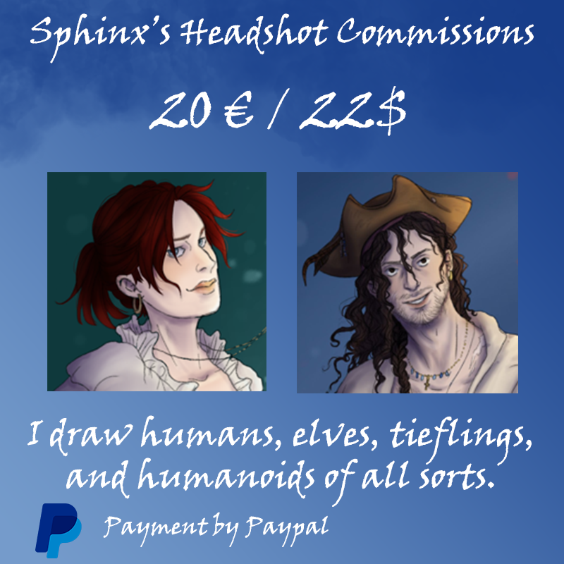 Sphinx's Headshot Commissions - Humanoids on Toyhouse