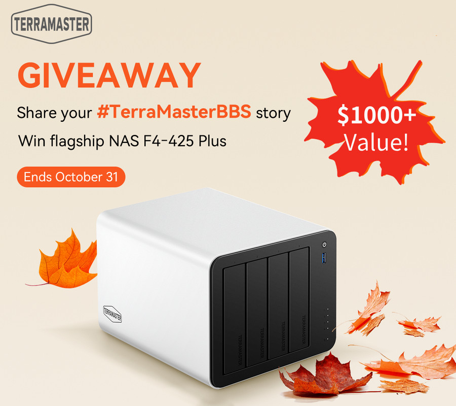 Autumn Giveaway- share your TerraMasterBBS story for a chance to win F4 ...