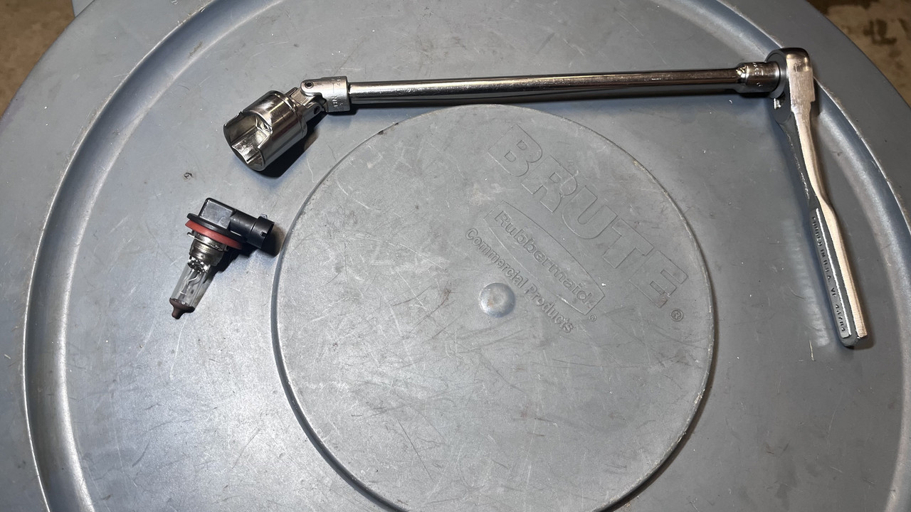 Modified a socket to remove low beam bulbs. | Jeep Garage - Jeep Forum