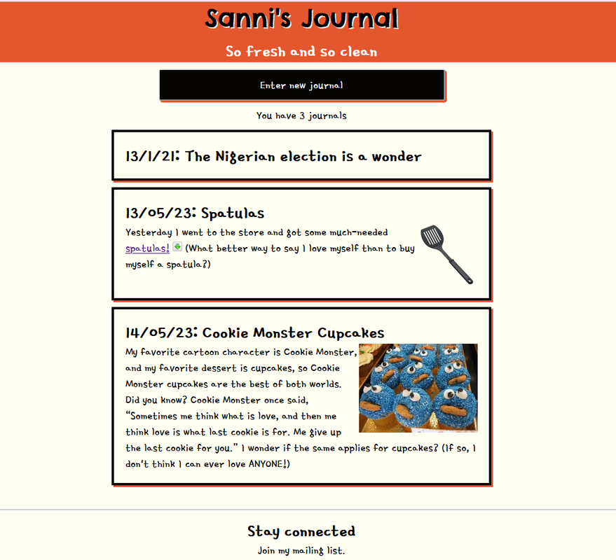 GitHub - MattOmolewa/stutern-css: A simple diary web app