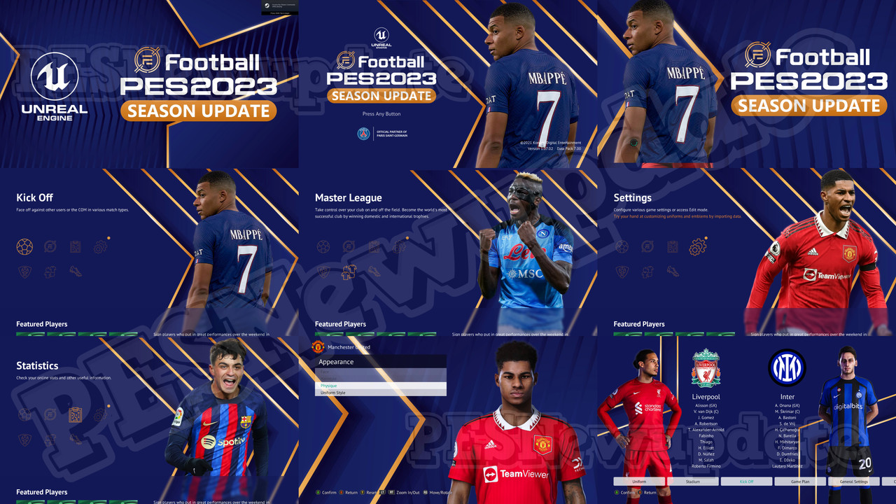 PES 2023 BLUE GOLD V2 — Postimages
