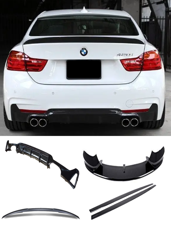 BMW F32 4 SERIES BODY KIT FRONT LIP SIDE SKIRT REAR SPOILER DIFFUSER ...