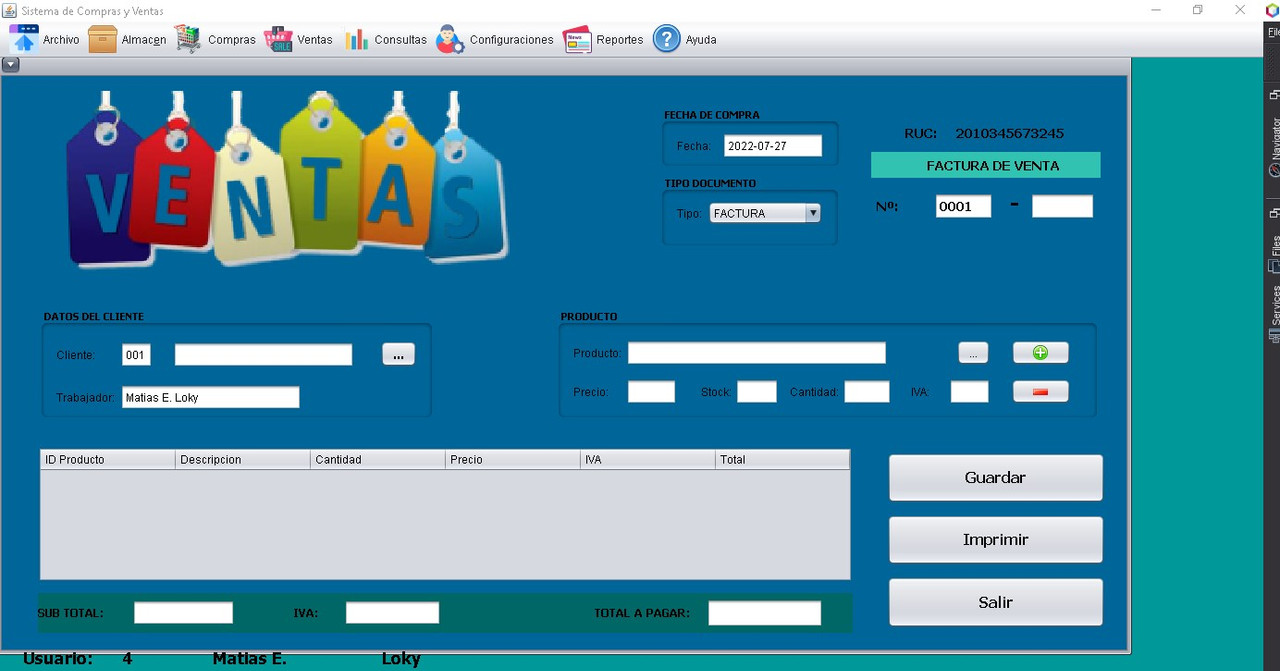 GitHub - lokywolf2295/Sistema-de-Ventas: Aplicación Desktop ...