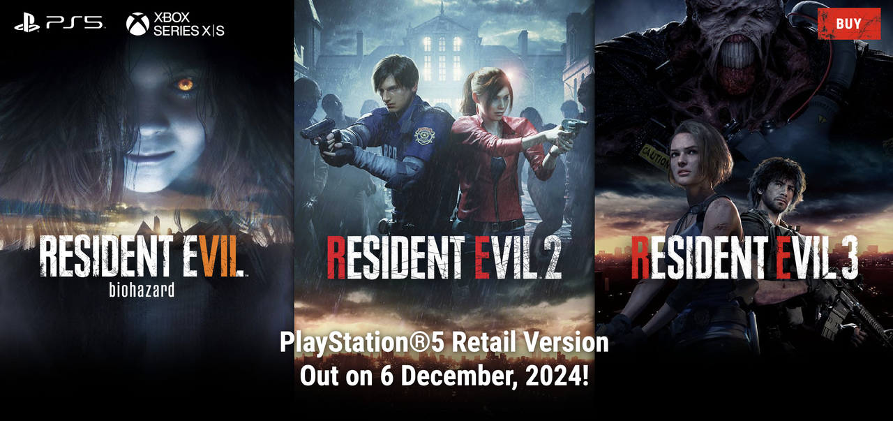 Resident Evil 2R, 3R, and 7 are getting physical PS5 releases in the US ...
