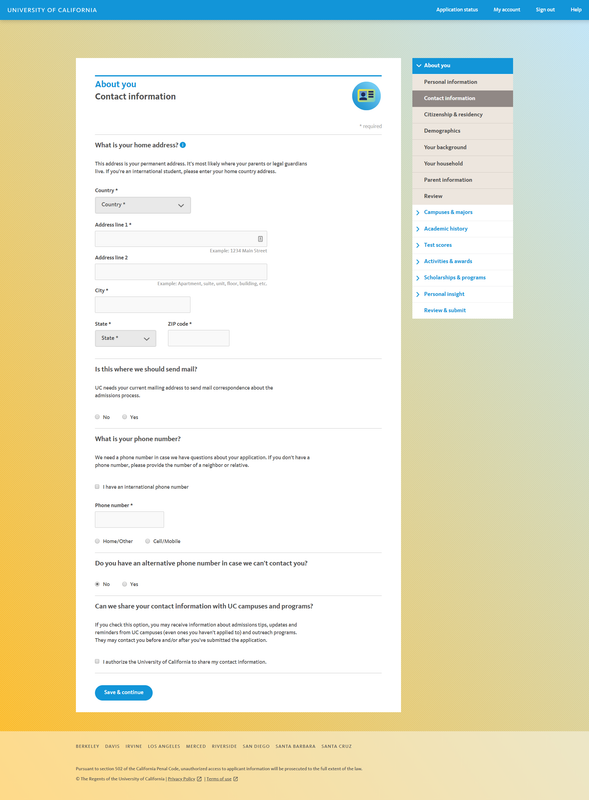 Guide to the new University of California application system : r ...