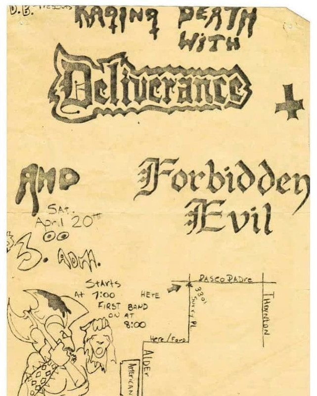 Forbidden Evil (pre-Forbidden) very first gig, April 20th -1985 • Heavy ...