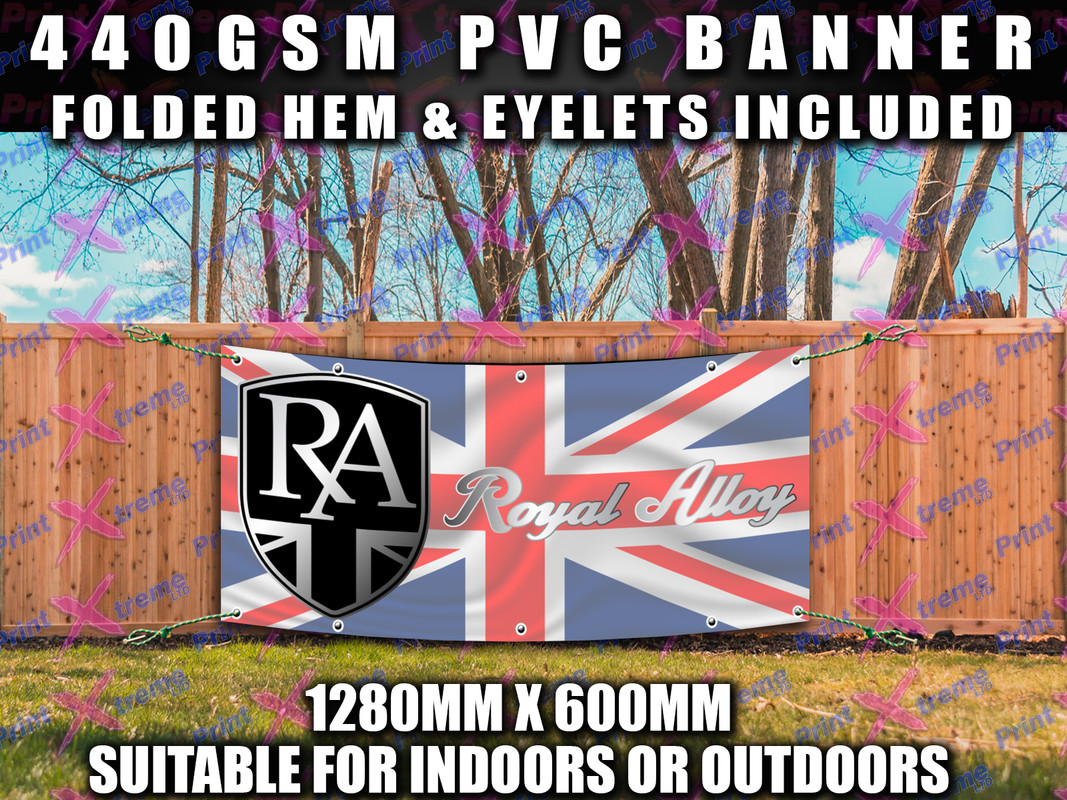 ROYAL ALLOY RA BANNER SIGN Indoor Outdoor workshop garage man cave SHED ...