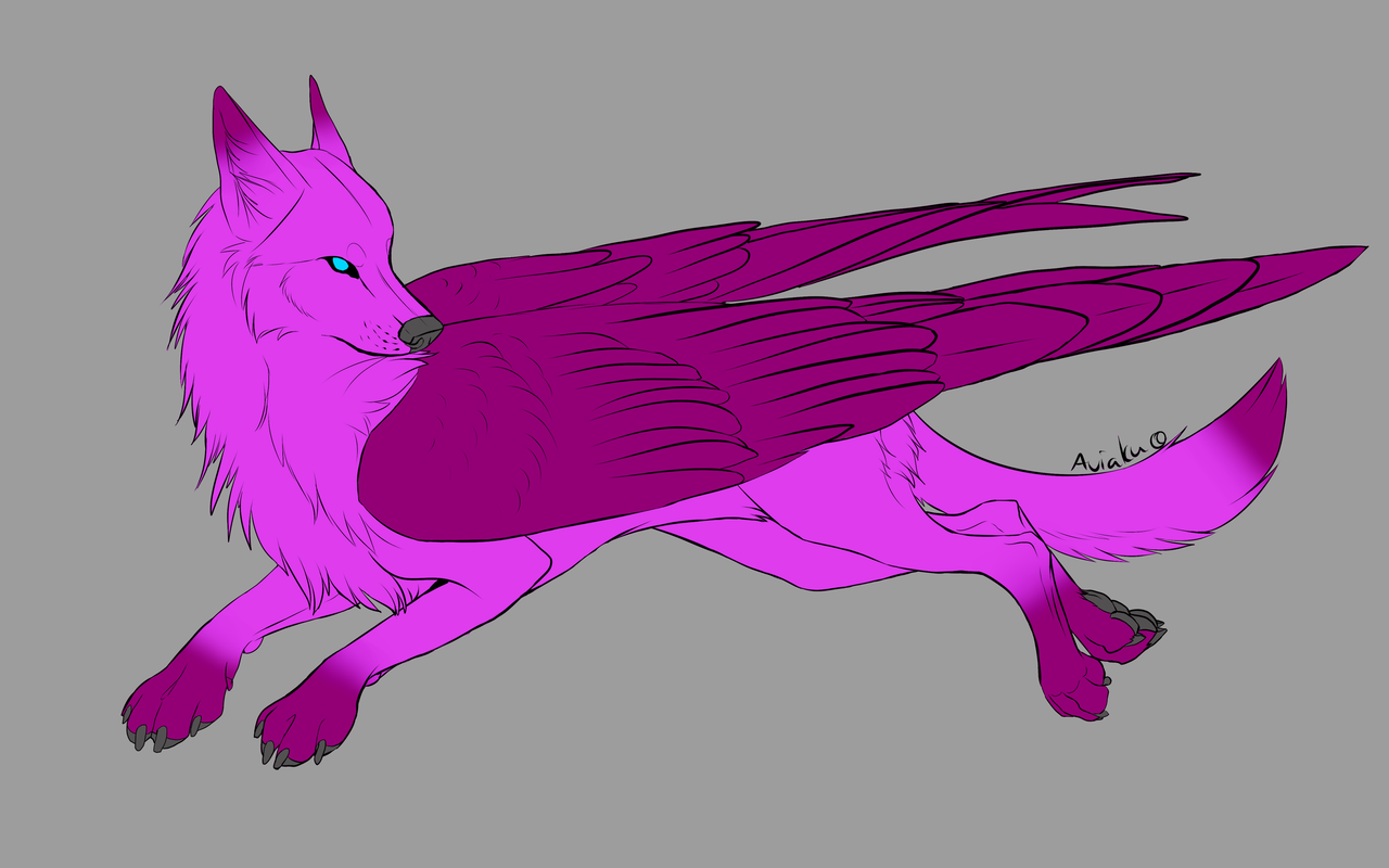 Four winged wolves — Postimages