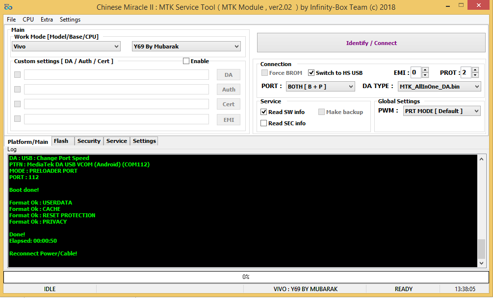 Vivo Y69 1714 Format + Frp Reset Done Via Infinity CM2 - GSM-Forum