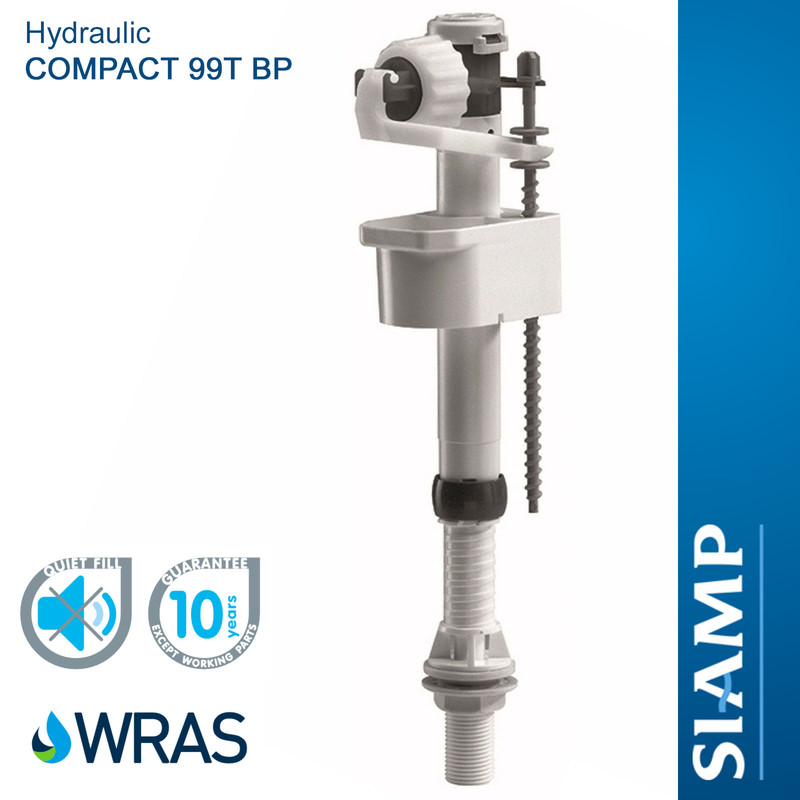 SIAMP 99T Toilet Telescopic Bottom Entry Plastic Inlet Fill Float Valve ...