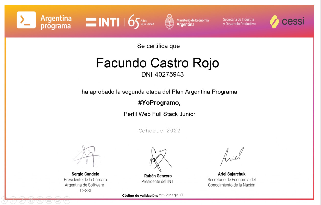 Facundo Castro Rojo - Desarrollador Backend | Java & Spring | LinkedIn