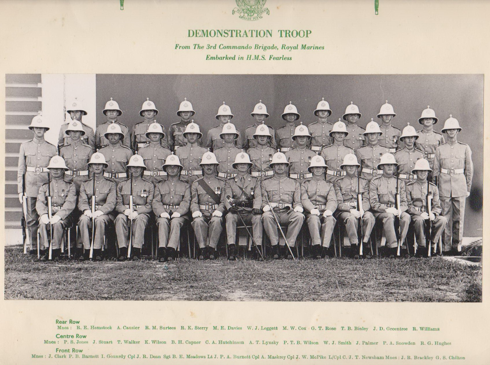 3rd Commando Brigade Demonstration Team 1967 — Postimages