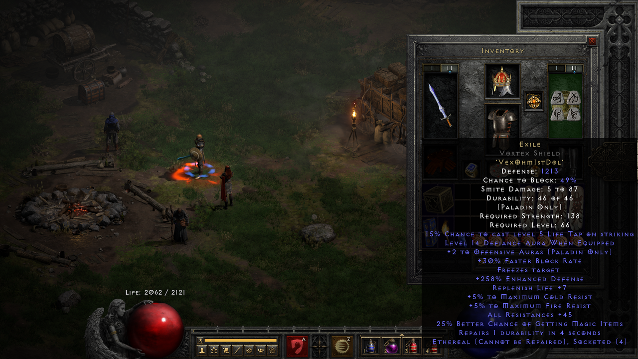 Iso Eth Vortex Exile Shield - Topic - d2jsp