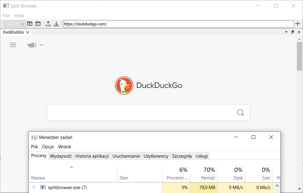 What if there was a new lightweight open source web browser with split view but without Electron ...