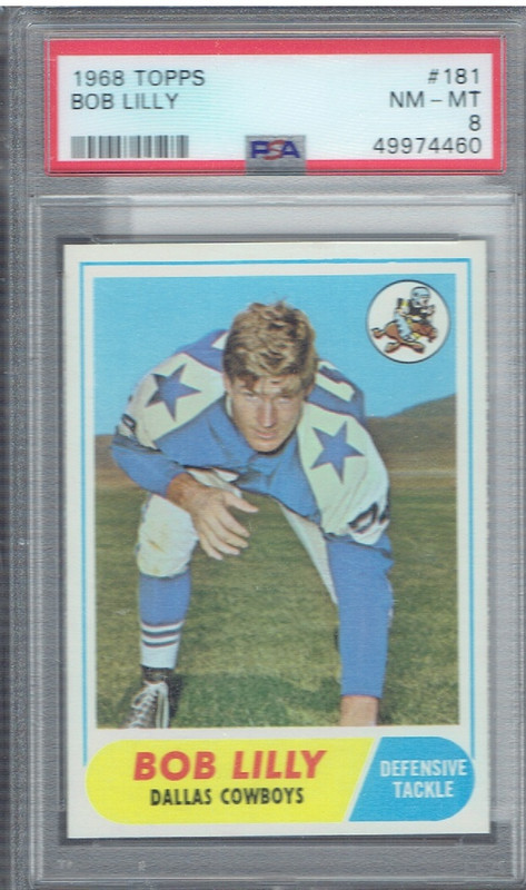 1968 Topps 181 Bob Lilly PSA 8 — Postimages
