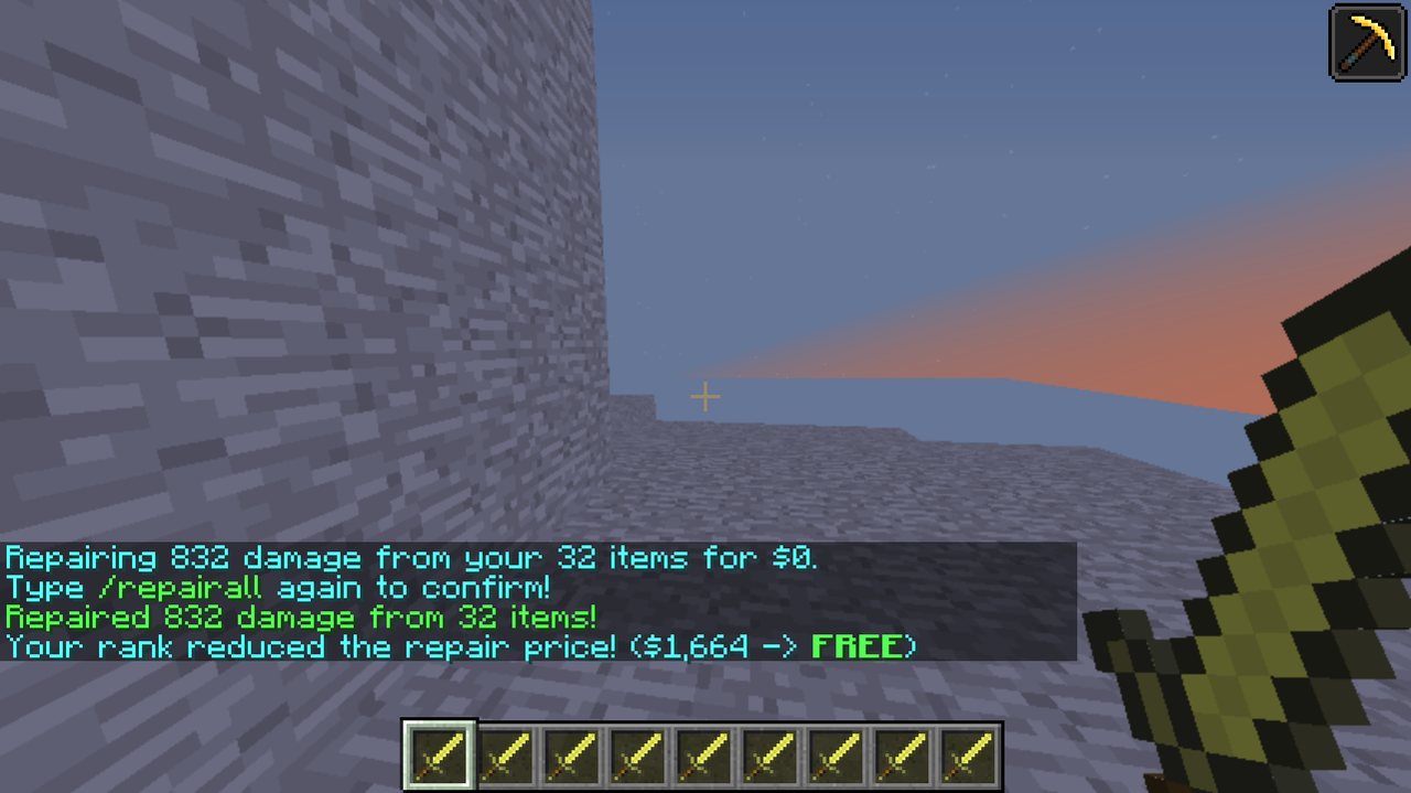 Repair It: Configurable; Lightweight; Simple. | SpigotMC - High Performance Minecraft