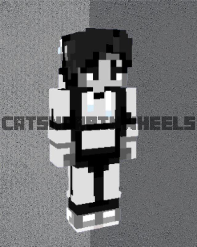 𝓑𝓵𝓪𝓬𝓴 & 𝓦𝓱𝓲𝓽𝓮 Minecraft Skin