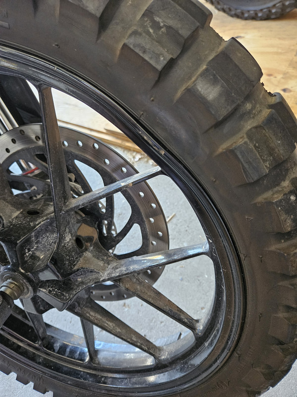 motorcycle bros - KTM 390 adventure front wheel bent, replacement is ...