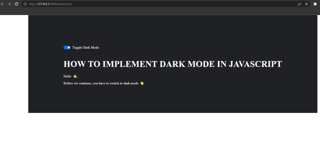 How To Add A Dark Mode Theme On Your Website Using Javascript Showwcase 9536