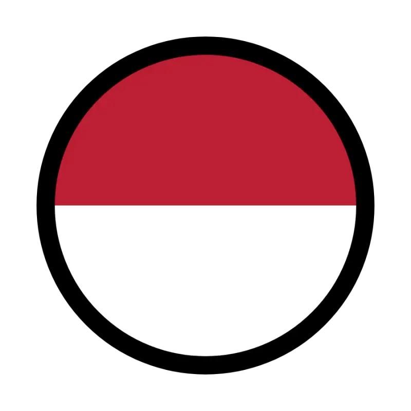 circle flag of indonesia free png — Postimages