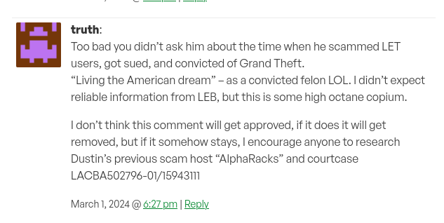 Censorship on LowEndBox — LowEndTalk