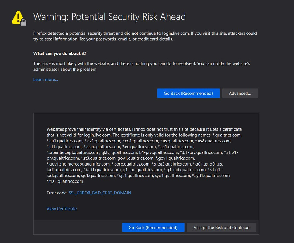 Fire Fox accept the risk — Postimages