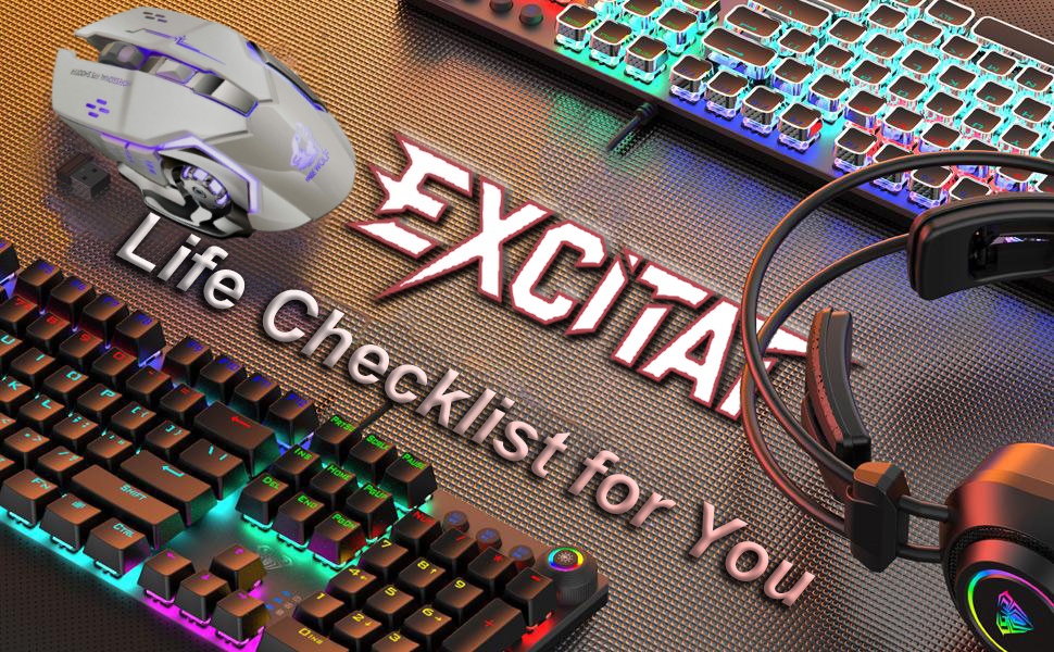 Mouse gaming, Excitat®, Receptor USB, 7 culori cu LED-uri, Mouse ...