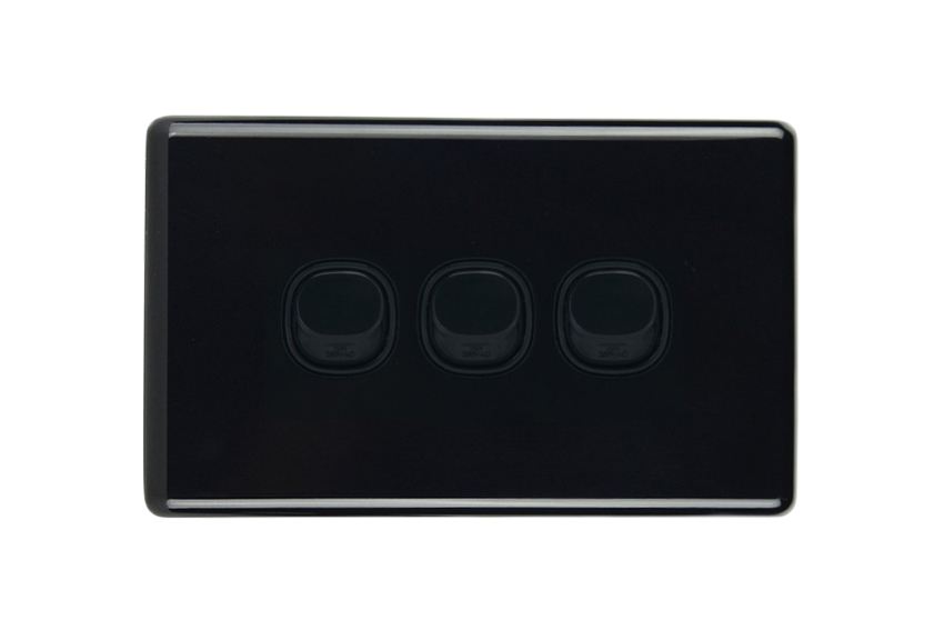 Tesla Slimline Black Powerpoints & Switches (5 Year Warranty, Aussie ...