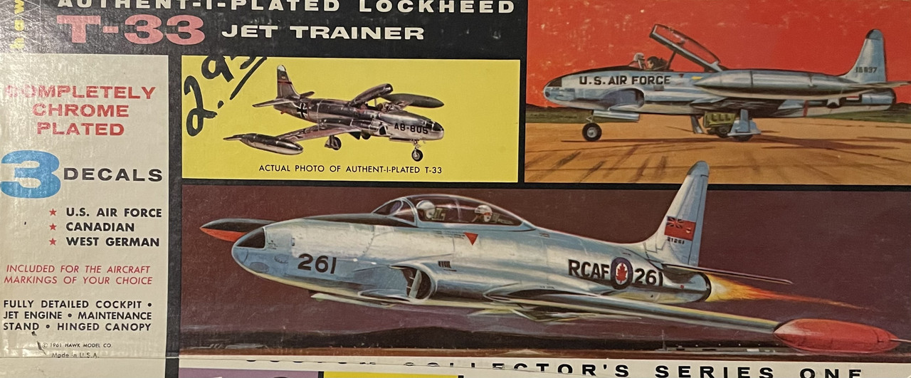 Hawk Models 1/48 aluminum plated T-33 - Ready for Inspection - Aircraft ...