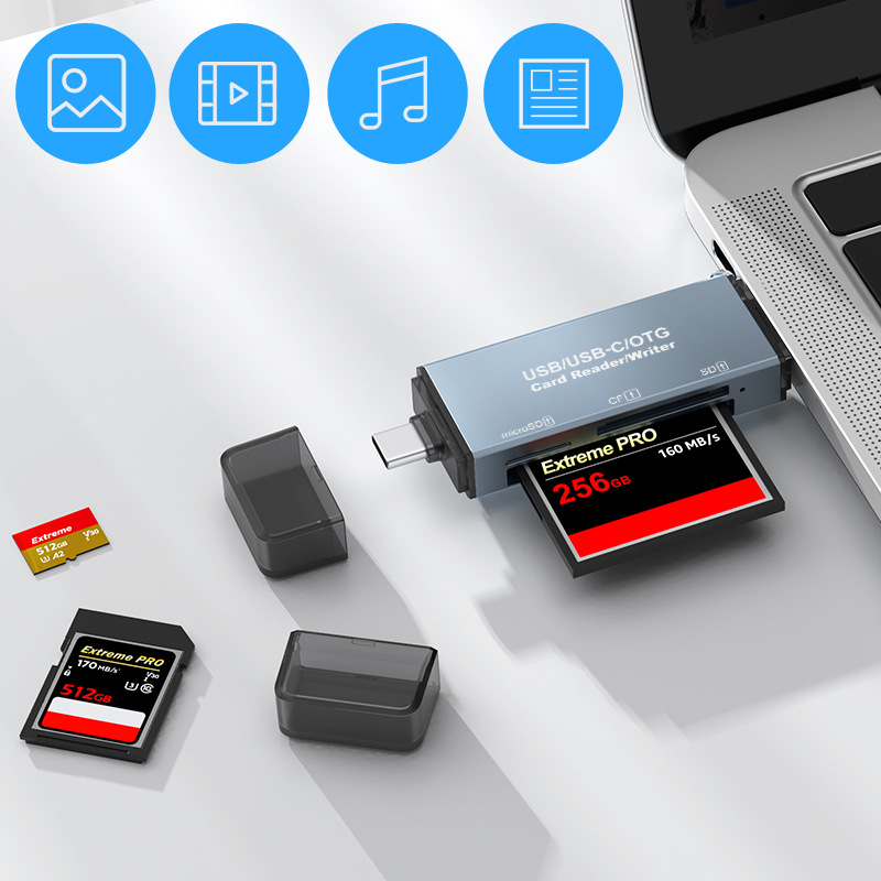 Cititor de carduri usb c, JENUOS®, micro sd/sd, compatibilitate ...