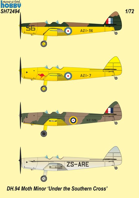 1/72 - de Havilland DH.94 Moth Minor & Minor Coupé by Special Hobby ...