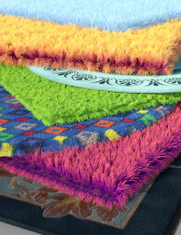 Fluffy Rugs » TOPGFX | Daz3d Renderosity Poser 3D Stuff Free Download