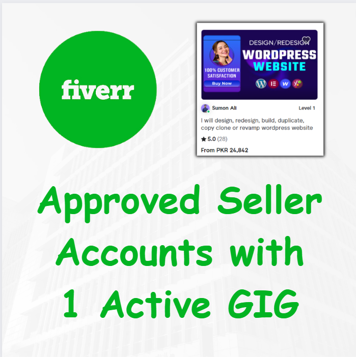 Fiverr Account For Sale and Buy Cheap Fiverr Accounts