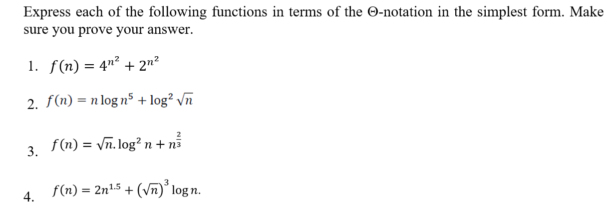 Solved Express each of the following functions in terms of | Chegg.com