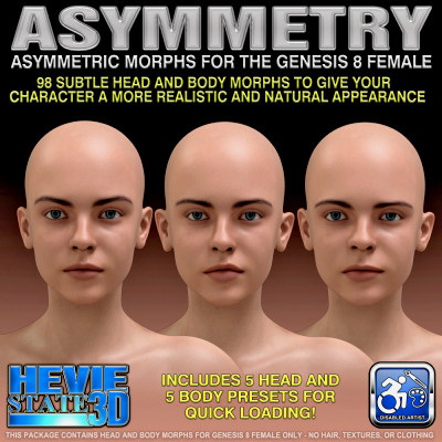 Sonsy: Asymmetry Morphs For Head And Body Of Genesis 8 Femal - Free Daz ...