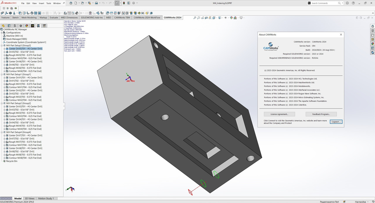 Download CAMWorks 2024 SP4 for SolidWorks 2023-2024 x64