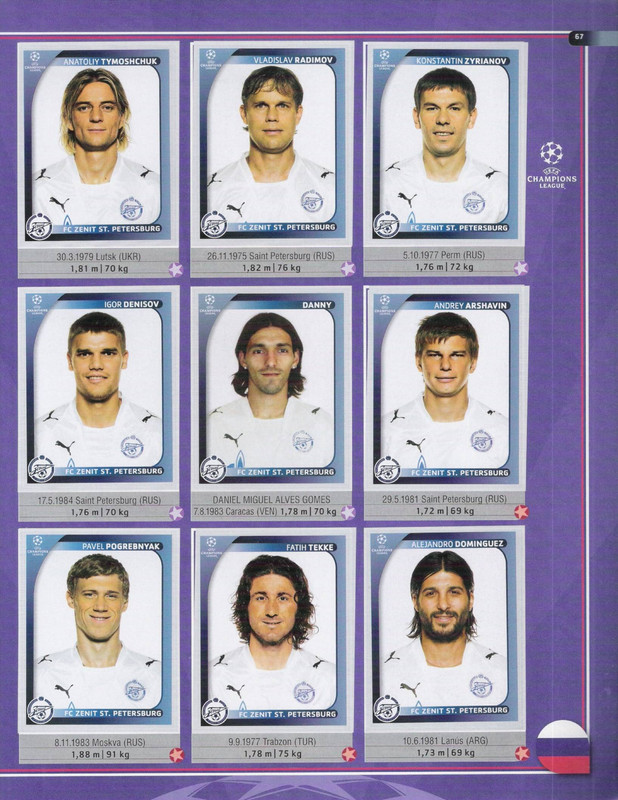UEFA Champions League 2008 2009 Panini 69 — Postimages