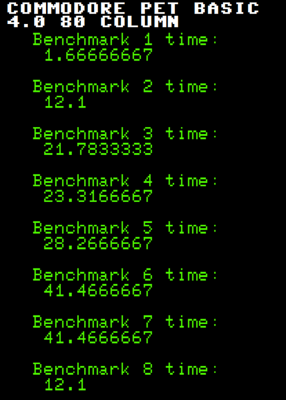 BASIC Benchmarks - Commodore 64 - Lemon64 - Commodore 64