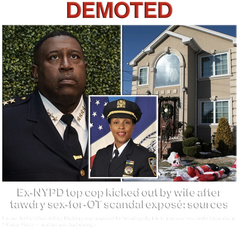 Ex-NYPD top cop Jeffrey Maddrey kicked out by wife after tawdry sex-for ...