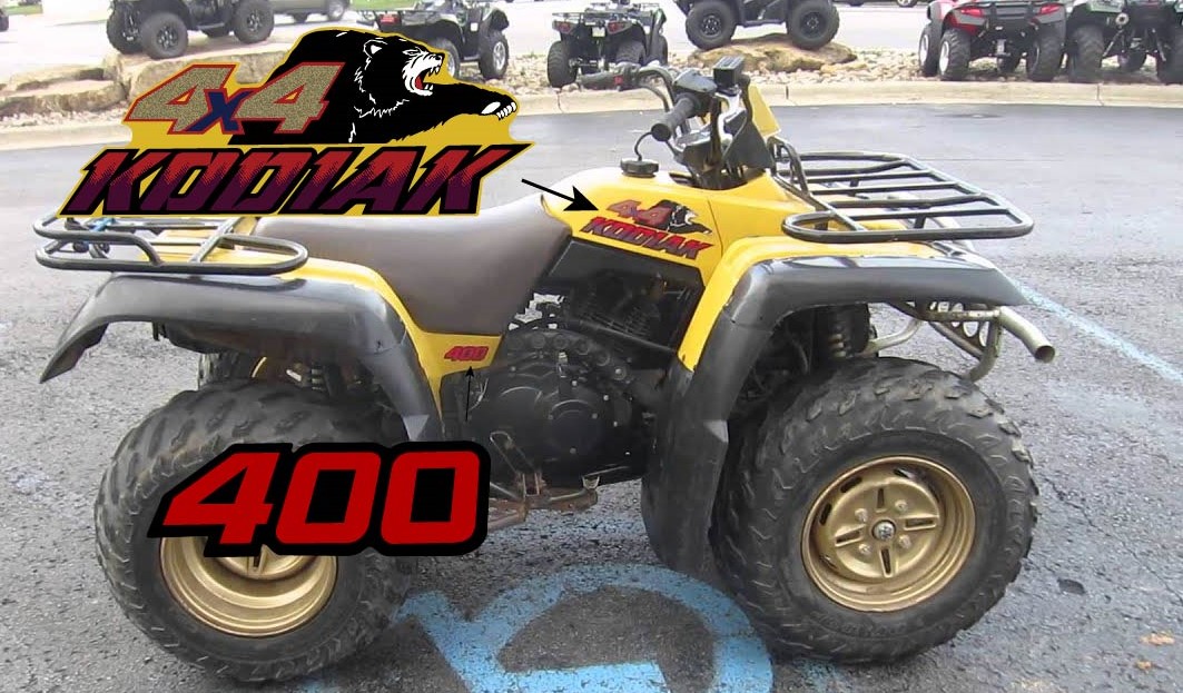Atv Decals Yamaha Yamaha Kodiak 400 4x4 Decal Graphics Kit - OEM Style ...