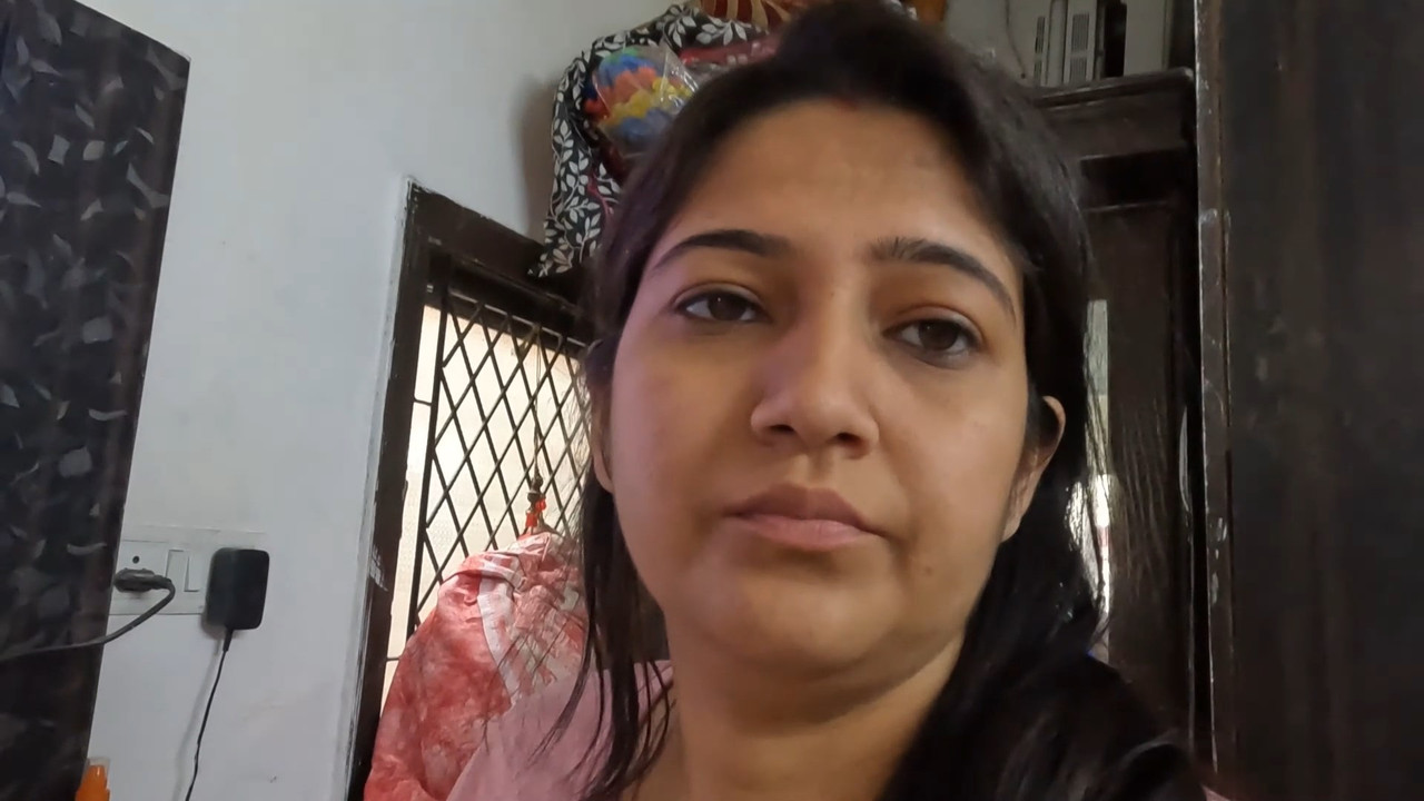 Chubby Desi lady huge boobs ass while cleaning in rose tshirt and red shorts mp4 snapshot 00 00 ...