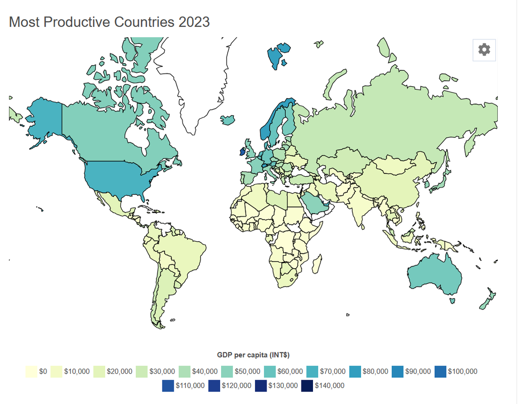 most productive countries 2023 — Postimages