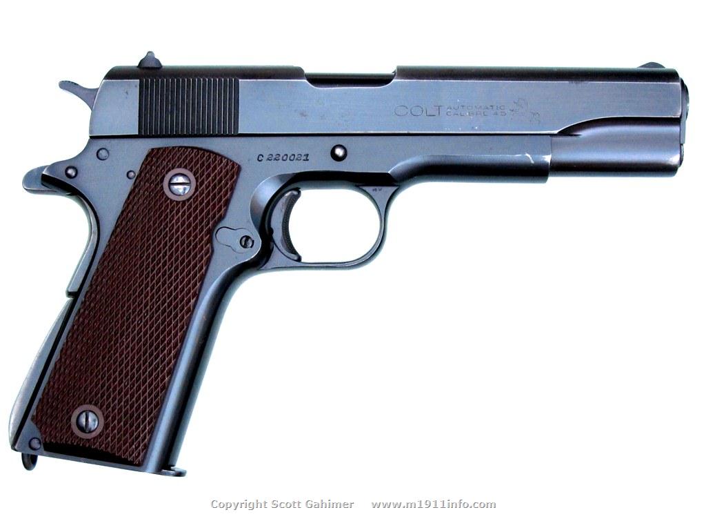 Colt Government model with two ponies on slide | 1911 Firearm Addicts