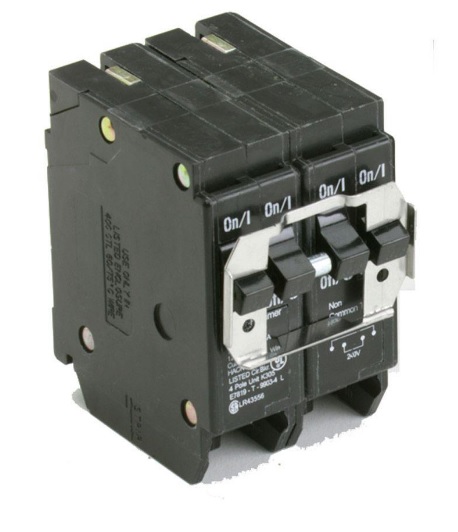 electrical - Understanding the wiring of 2-Pole Quad Circuit Breakers ...