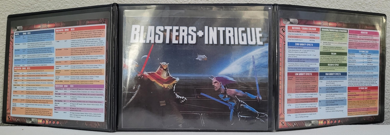 Blasters + Intrigue: GM Screen Inserts - Basic Action Games | Honor ...
