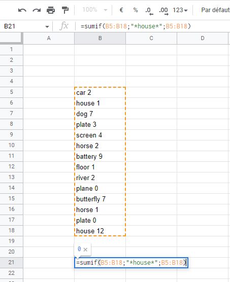 How To Sumif Cells If Contains Part Of Text String In Goolge Sheets